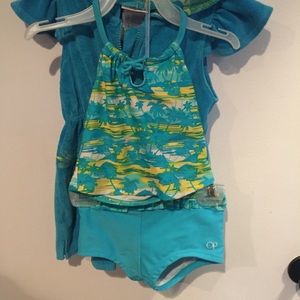 Swim | Girls 3t Tankini With 5t Tinkerbell Cover Up | Poshmark